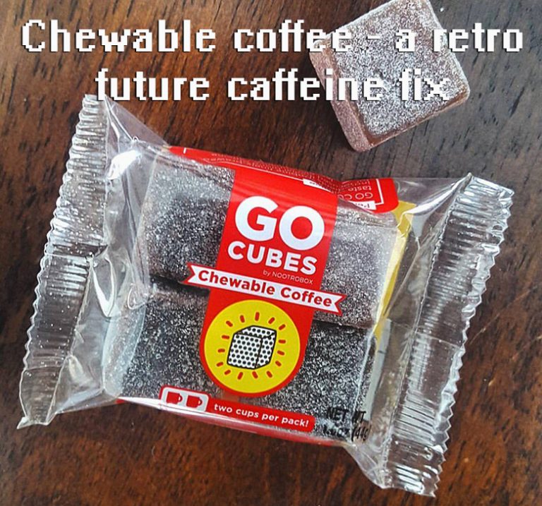 Chewable coffee - a retro-future caffeine fix