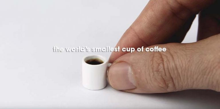 The world's smallest cup of coffee